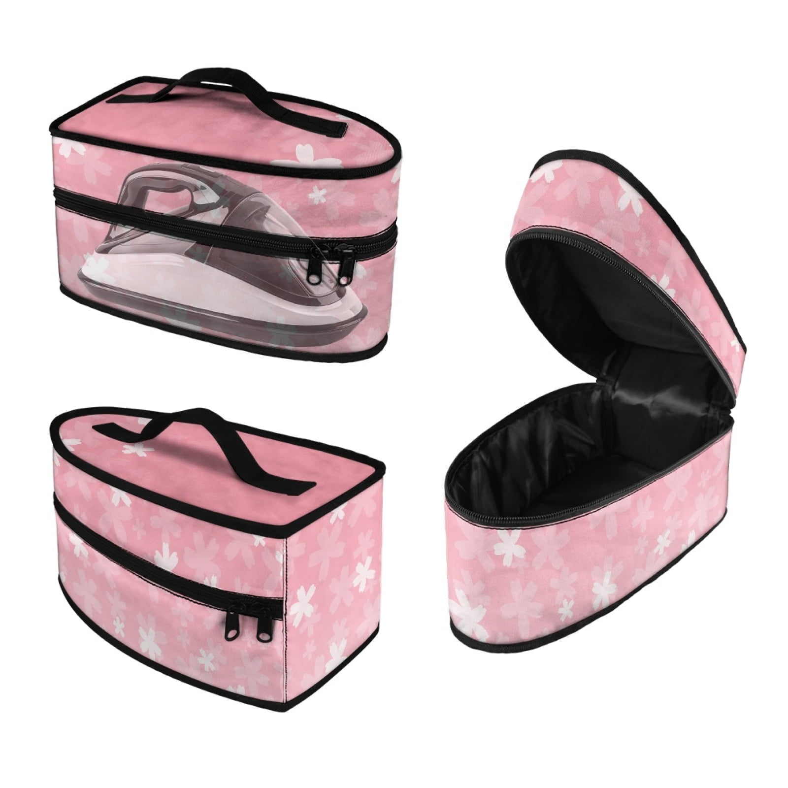 ZUXONGSY Pink Cherry Blossom Print Steamer Holder Portable Steam Iron ...