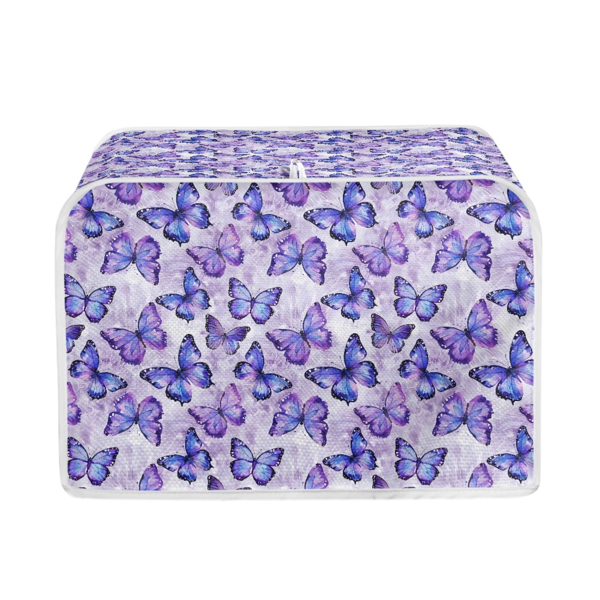 ZUXONGSY Purple Butterfly Toaster Cover 2 Slice Toaster Dust Cover Wide ...