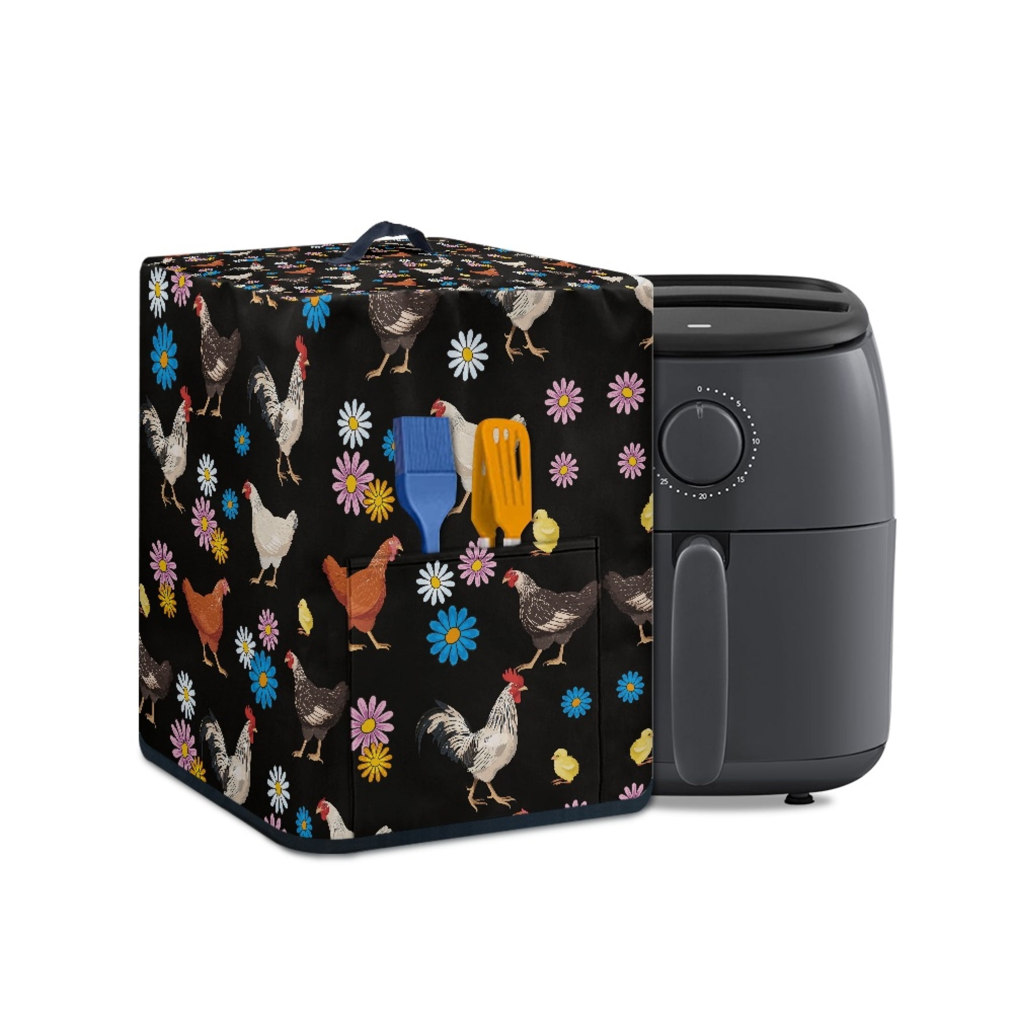 ZUXONGSY Rooster Daisy Air Fryer Cover Dust Cover Small Appliance ...