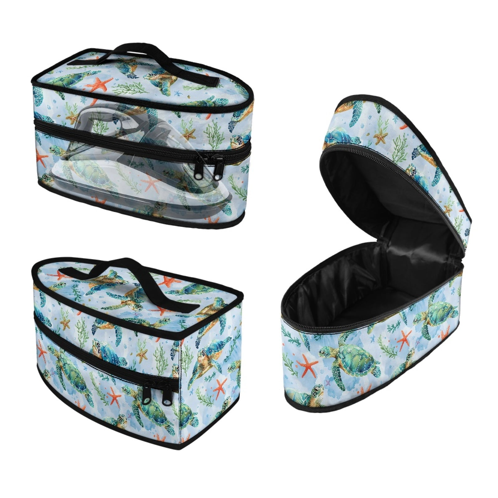 ZUXONGSY Sea Turtle Seaweed Starfish Print Steam Iron Bag Handheld Iron ...