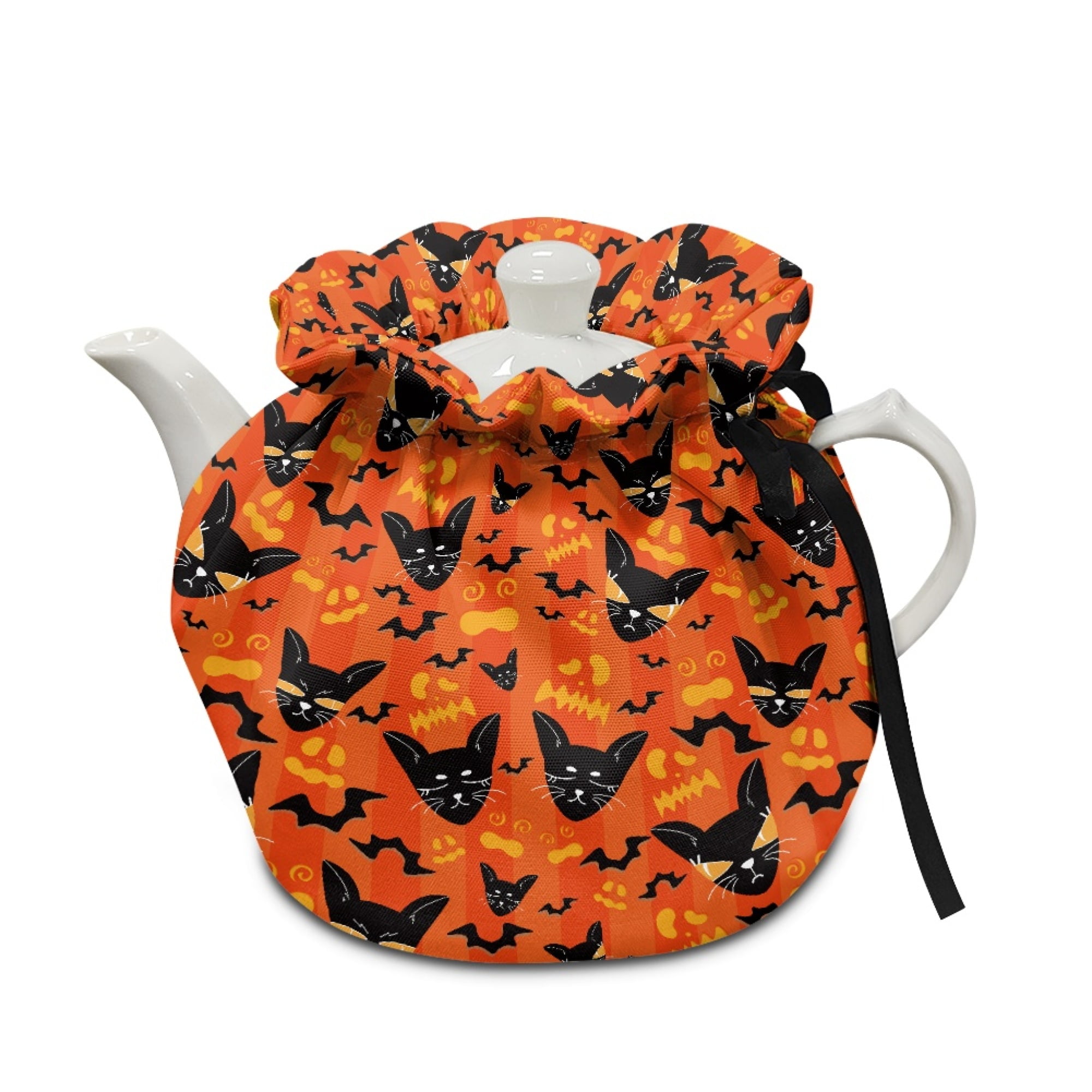 ZUXONGSY Spooky Black Cat Teapot Cozy Teapots Dust Cover with Elastic ...