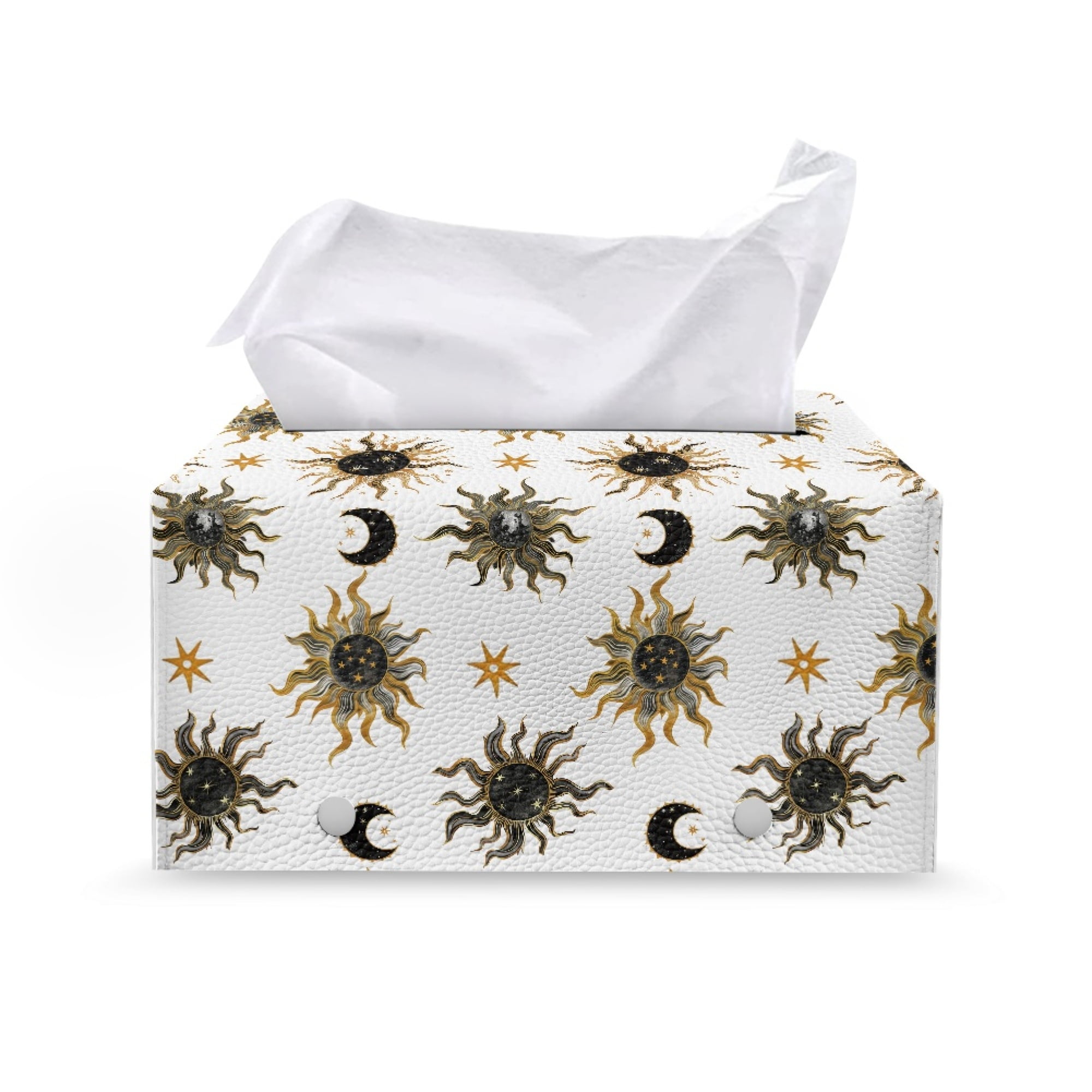 ZUXONGSY Sun Moon Tissue Box Cover Decorative Rectangular Tissue Box ...
