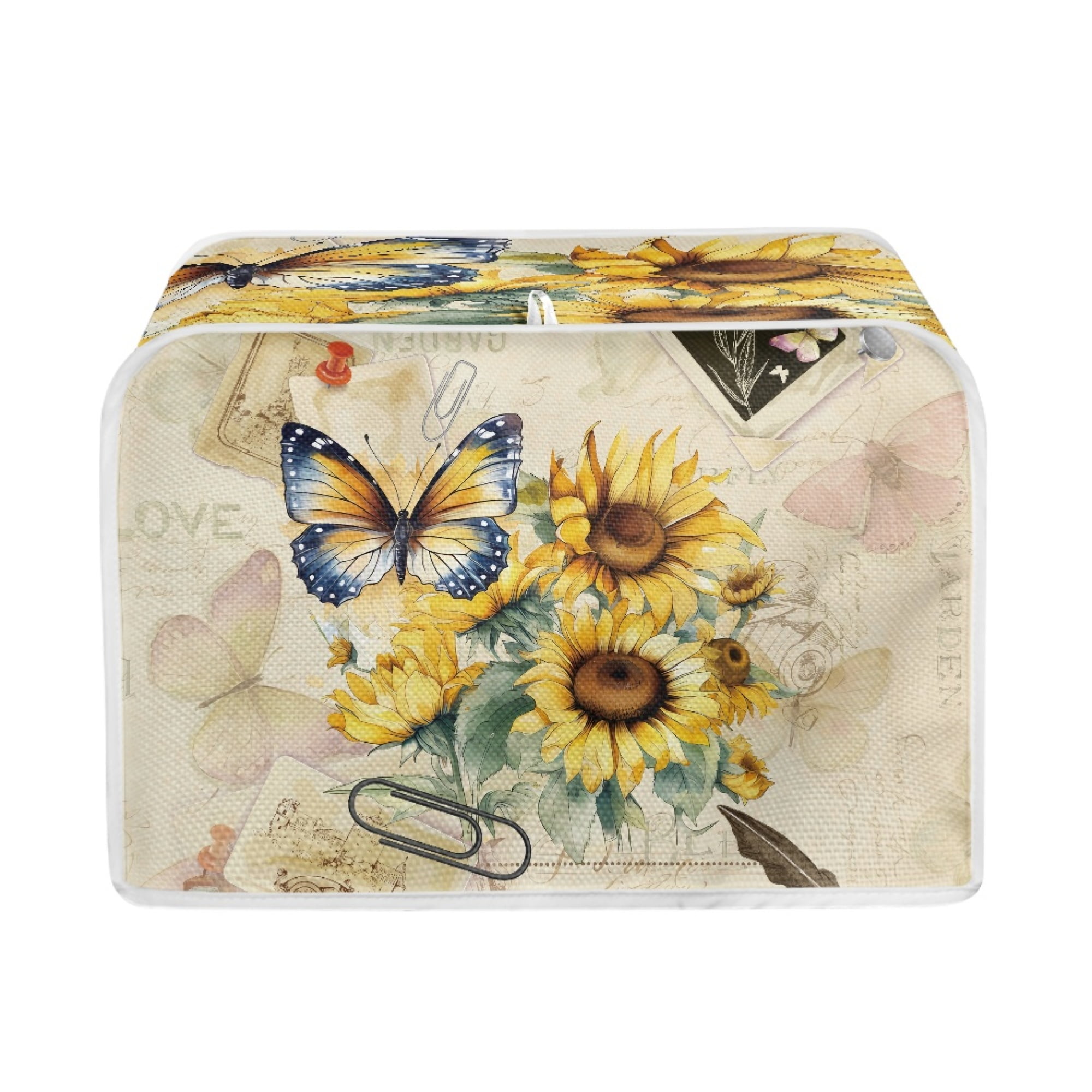 ZUXONGSY Sunflower Butterfly Toaster Cover 2 Slice kitchen Small ...