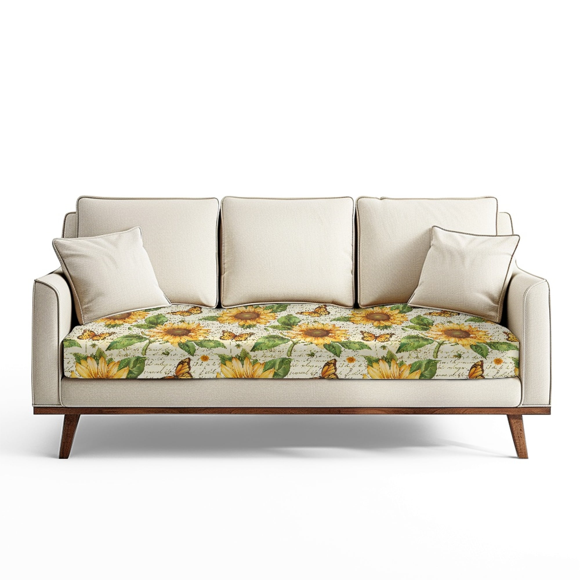 ZUXONGSY Sunflower Couch Cushion Covers Sofa Cushion Dust Cover Spandex ...