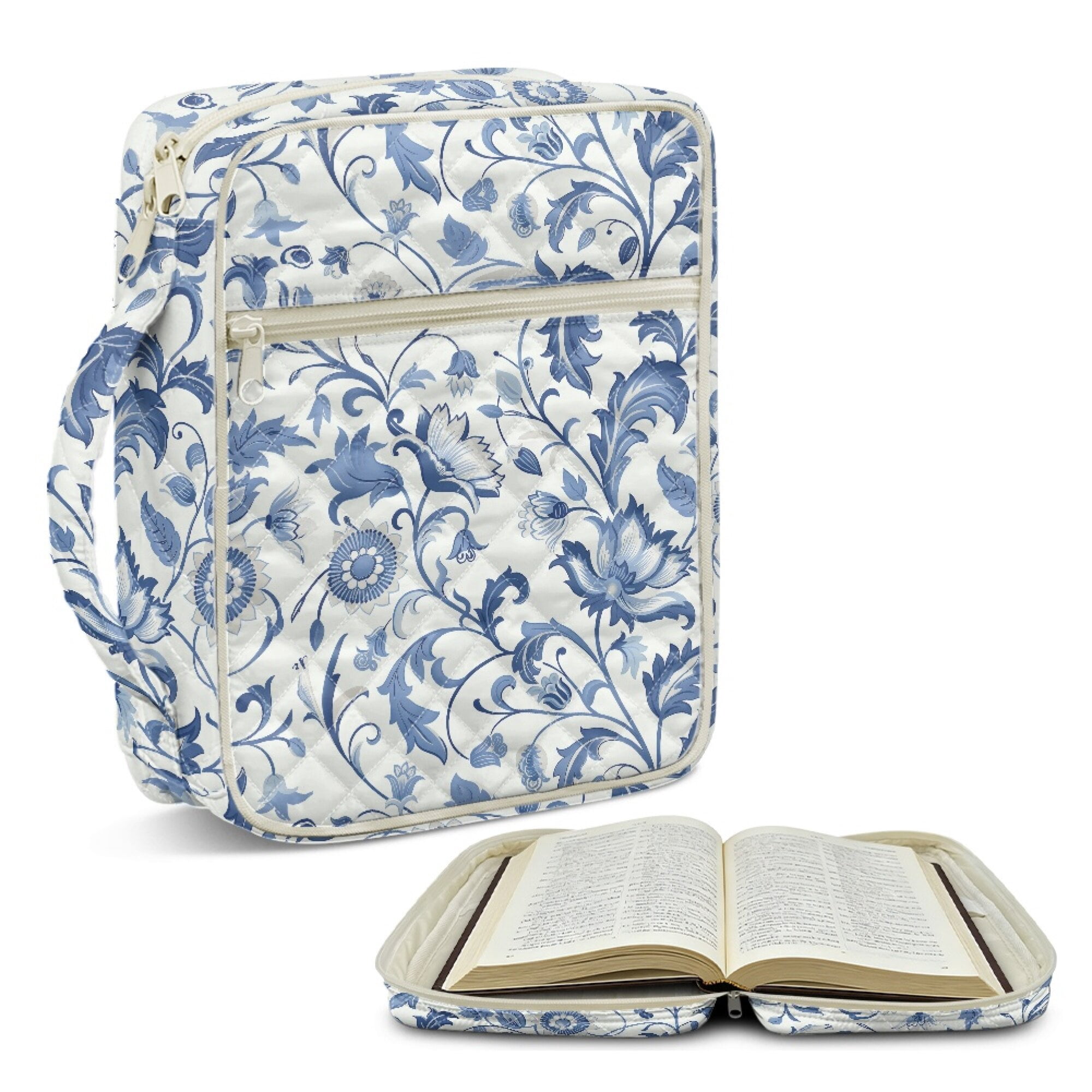 ZUXONGSY Sunflower Print Quilted Bible Cover Case for Women Large Bible ...