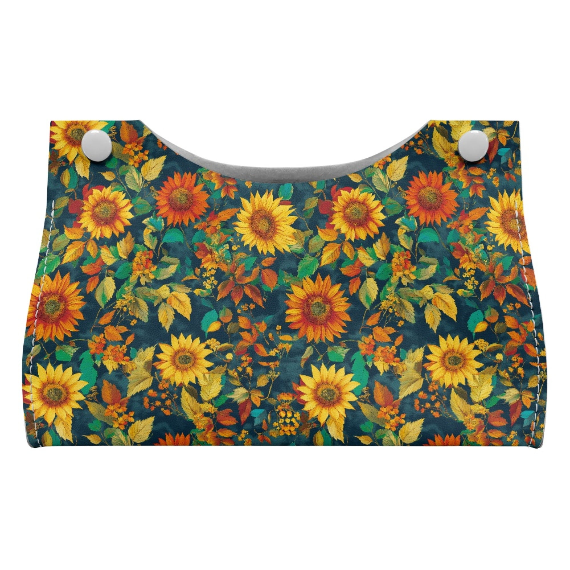 ZUXONGSY Sunflower Tissue Box Covers 2 Piece Rectangle PU Leather ...