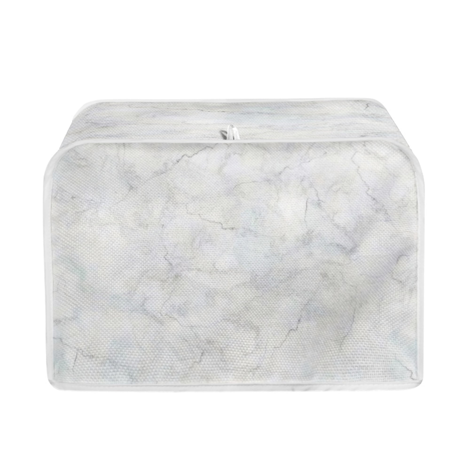 ZUXONGSY White Marble Toaster Cover 2 Slice Kitchen Small Appliance ...