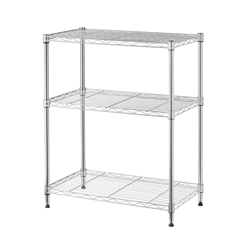 ZVAIGE Home Storage Shelf Ultra Sturdy 3 Tier Wire Shelving Unit ...