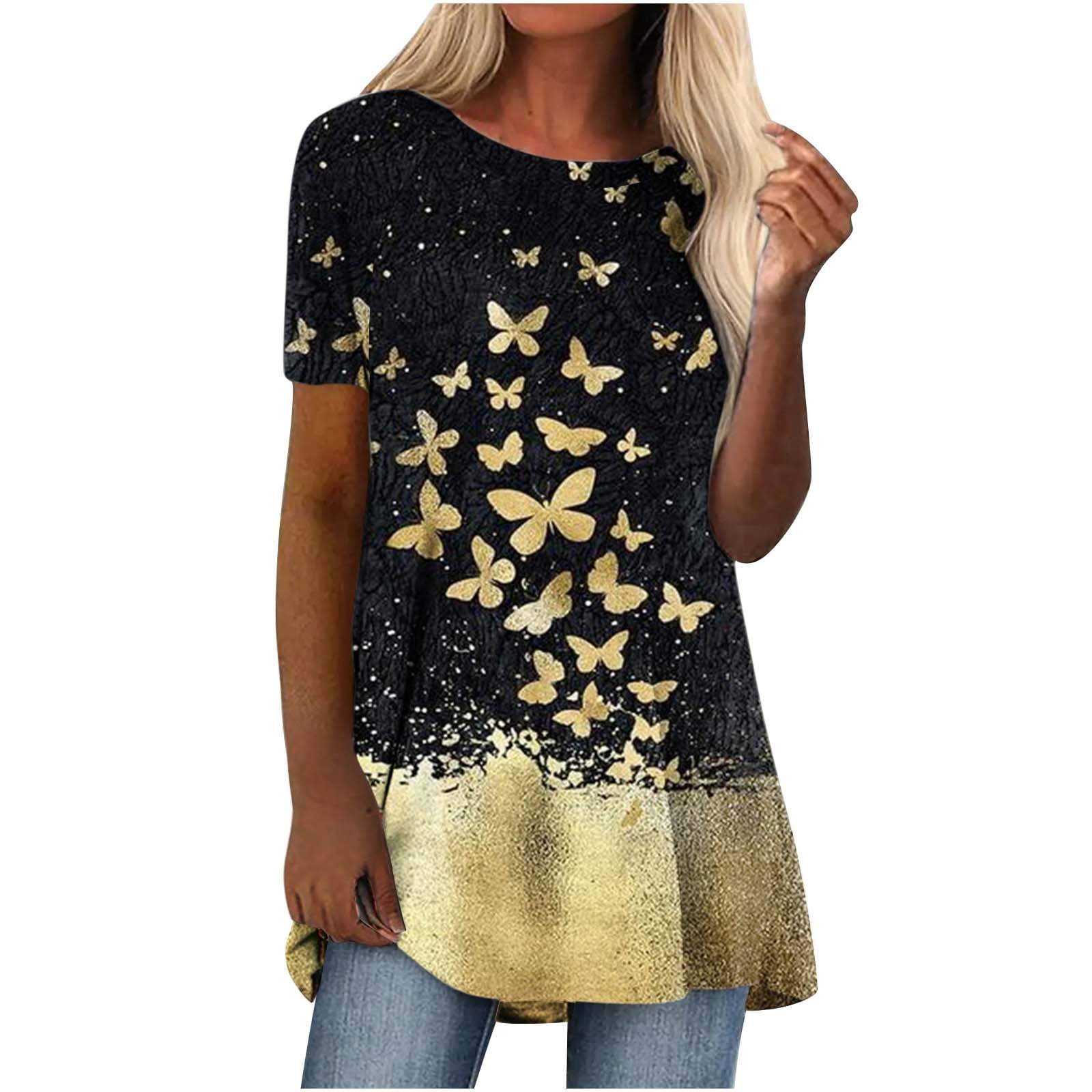 ZVAVZ Blouses for Women Fashion 2025 Long Tunics for Women To Wear with ...
