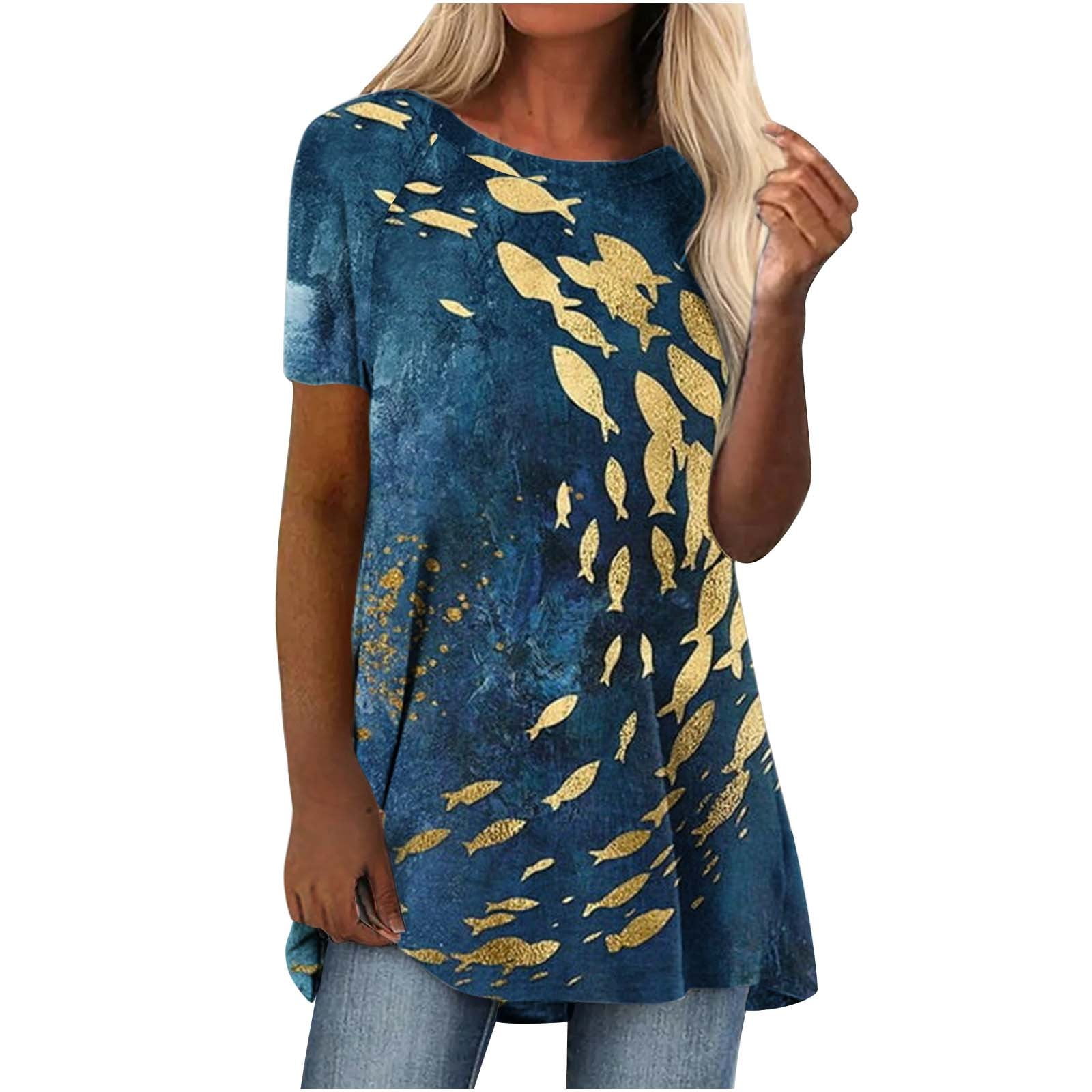 ZVAVZ Tunic Tops To Wear with Leggings, Long Tunics for Women To Wear ...