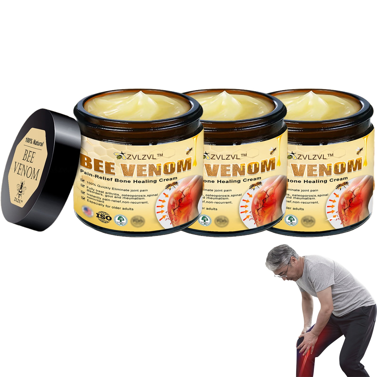 ZVLZVL Joint Relief Gel，Bee LiquidJoint Gel Natural Ingredients Joint ...