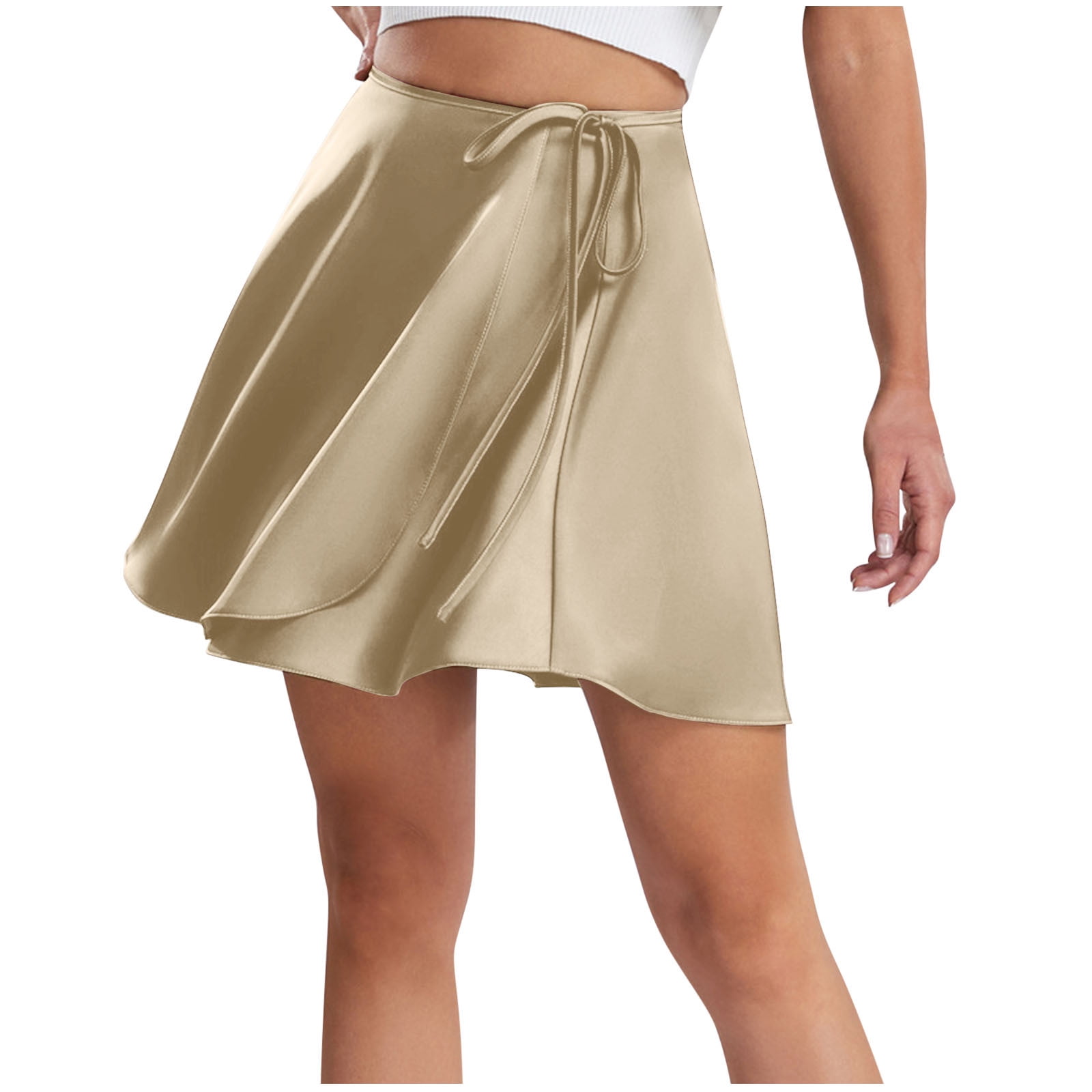 ZVNAΖH Clearance 2025! Skirts for Women Summer Skirts Solid Color High ...