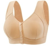 BLVB Womens Front Closure Bras No Underwire Comfort Everyday Soft Bras ...