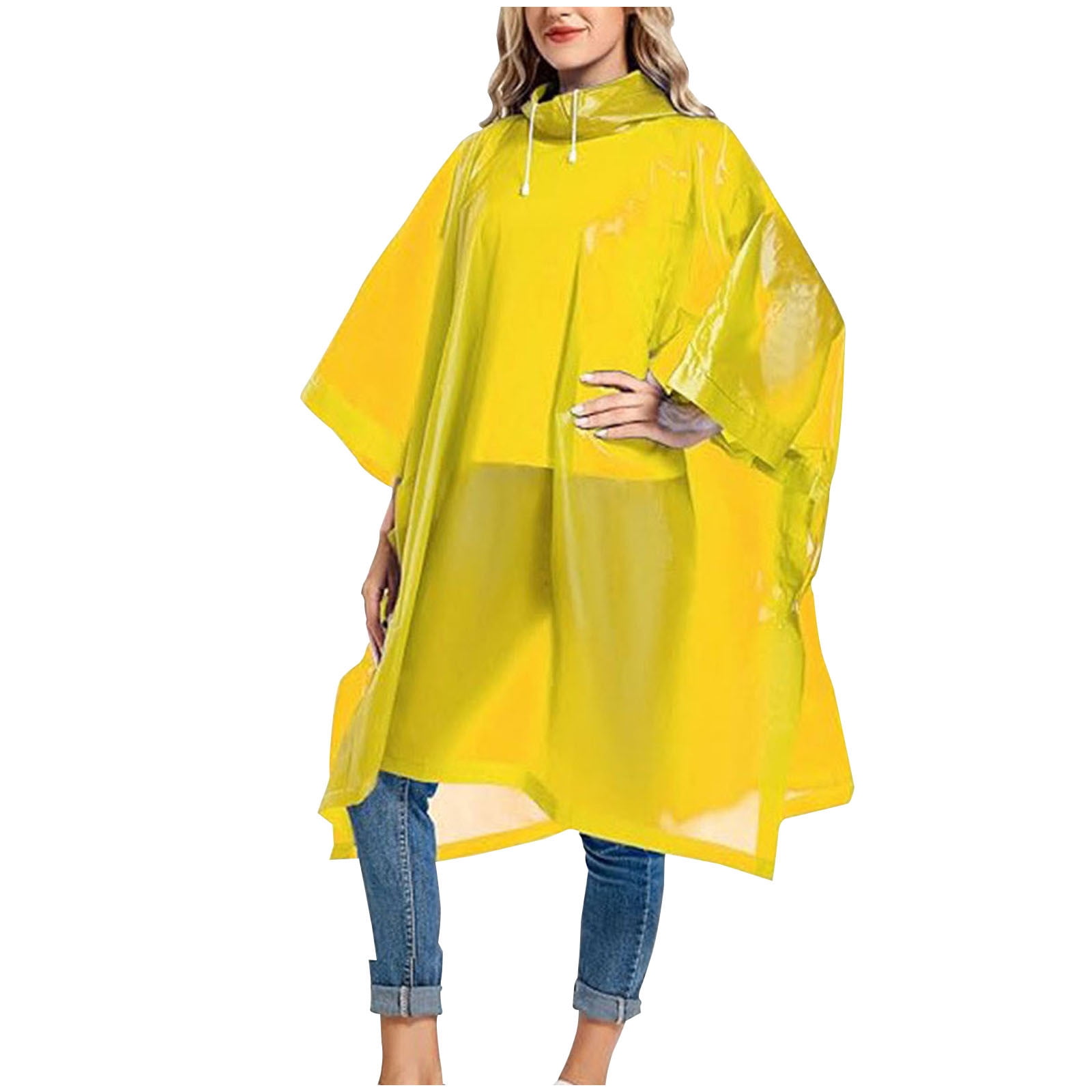 ZVNAΖH Hooded Ponchos - Waterproof Rain Ponchos for Adults, Lightweight ...
