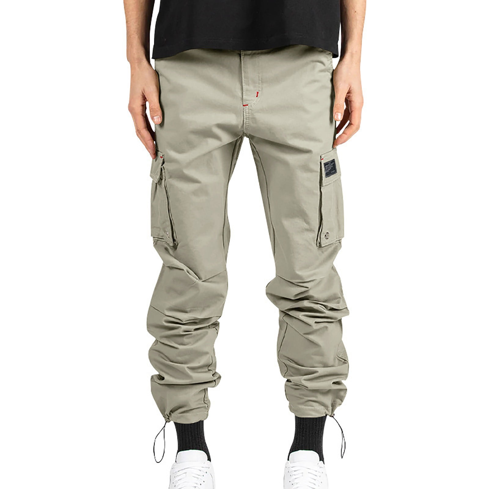 ZVNAΖH Men's Stretch Woven Cargo Pants, Multi Pocket Cargo Work Pants ...