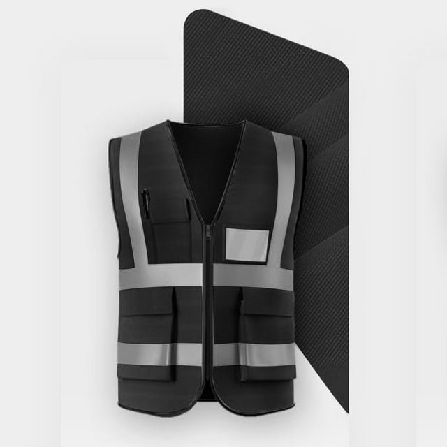 ZVNAΖH Mens Safety Vest Reflective Work Shirts with Pockets ...