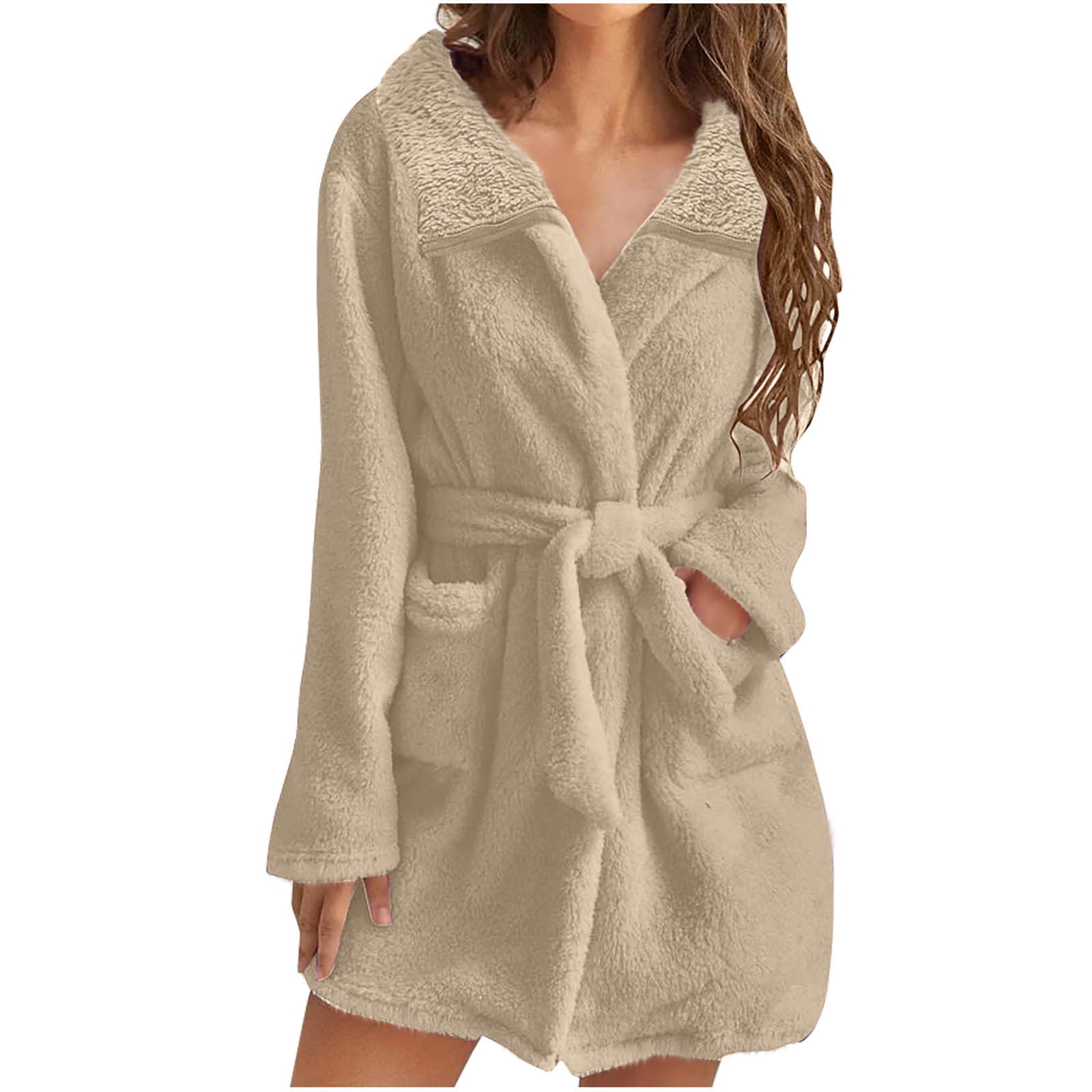 ZVNAΖH Robes for Women Plus Size Fleece, Christmas Clearance Sales ...