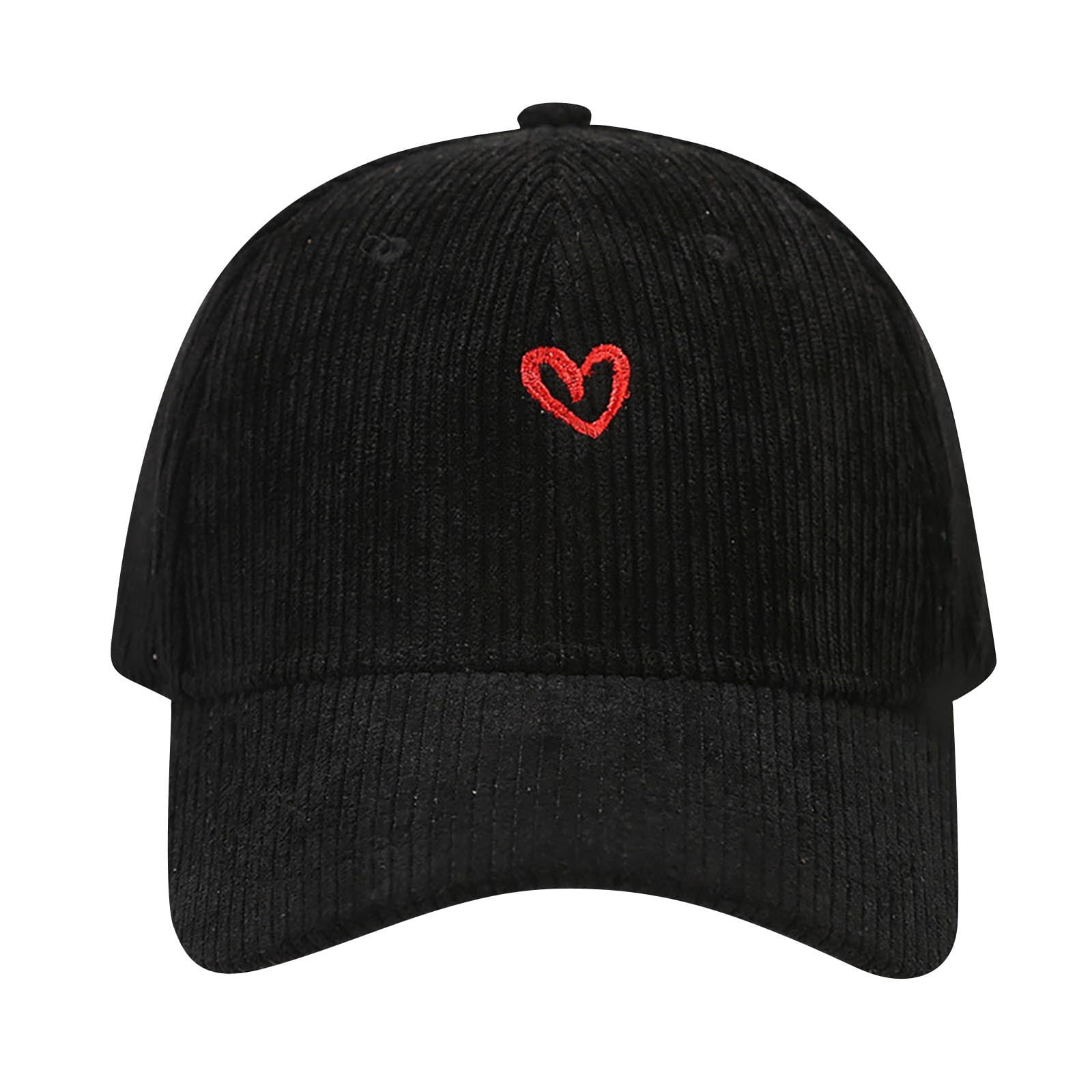 ZVNAΖH Unisex Baseball Caps for Adults Love Embroidery Corduroy ...