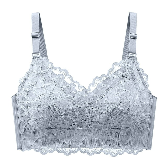 ZVNAΖH Womens Bras,Comfortable without Steel Rings Small Chest Gathered ...