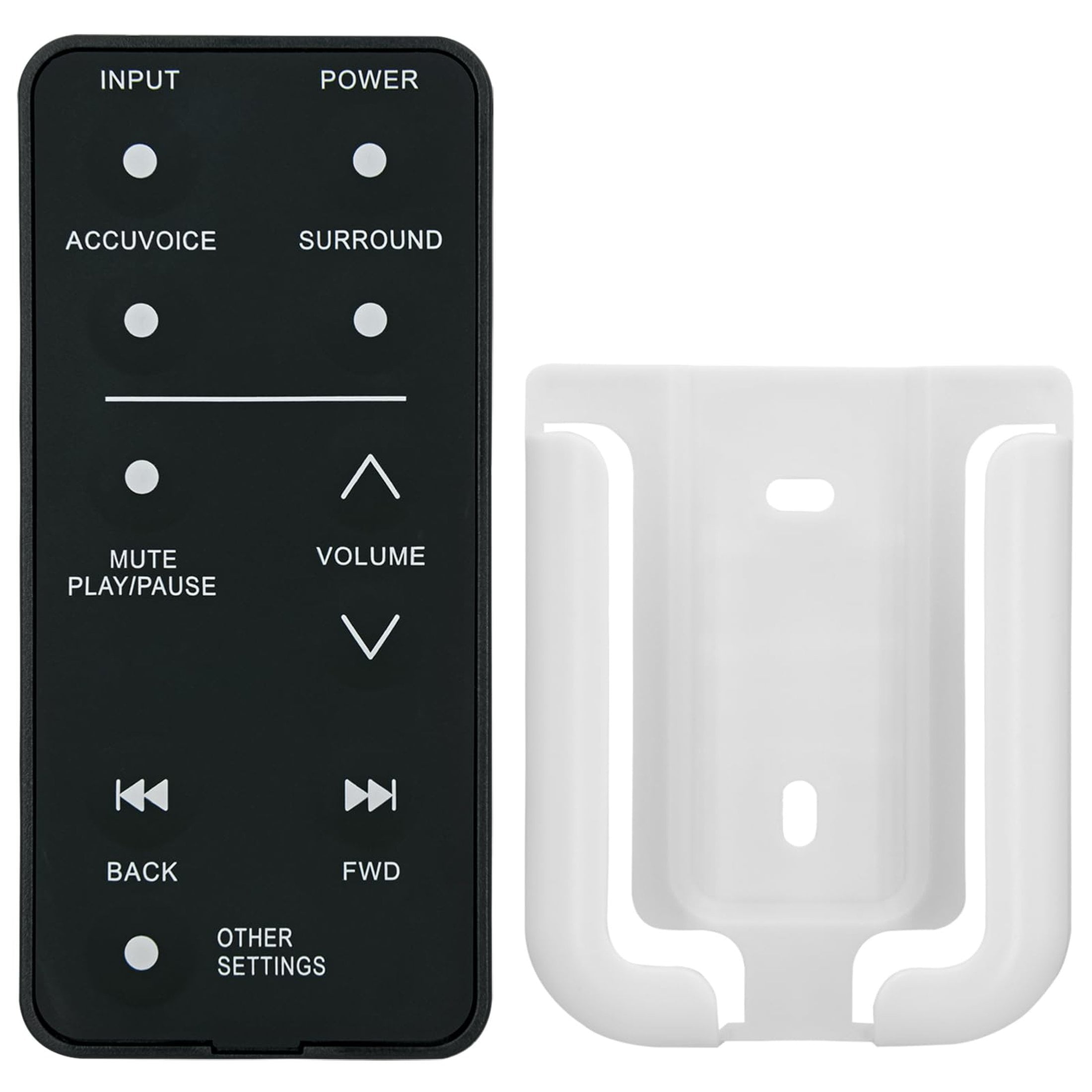 ZVOX SoundBar Remote Control Replacement with Mounting Bracket ...