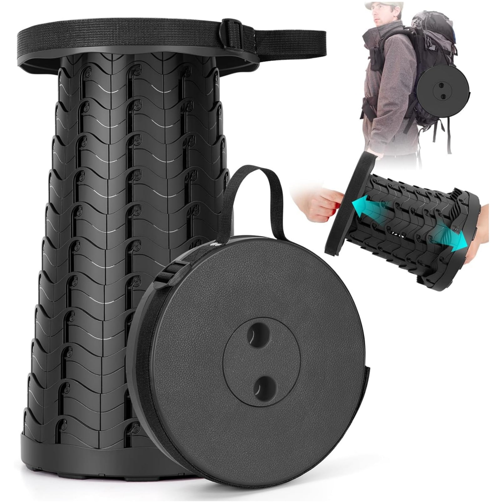 ZVZM Collapsible Chairs,Collapsible Seat,Portable Retractable Stool ...