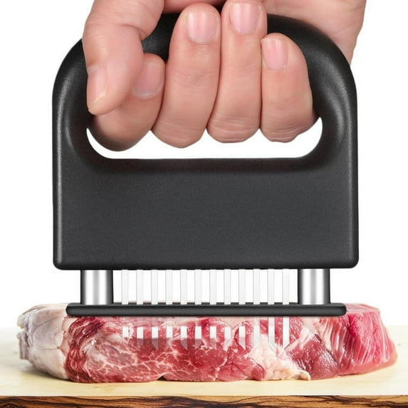 ZVZM Meat Tenderizer with 48 Stainless Steel Ultra Sharp Needle Blades ...