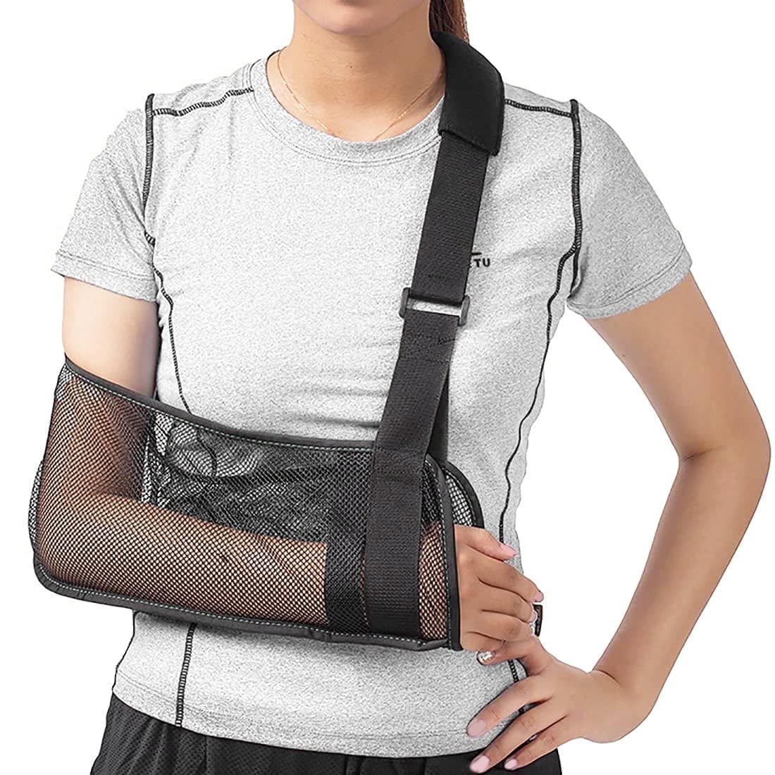 ZVZM Mesh Arm Shoulder Sling Medical Shoulder Immobilizer for Shower ...