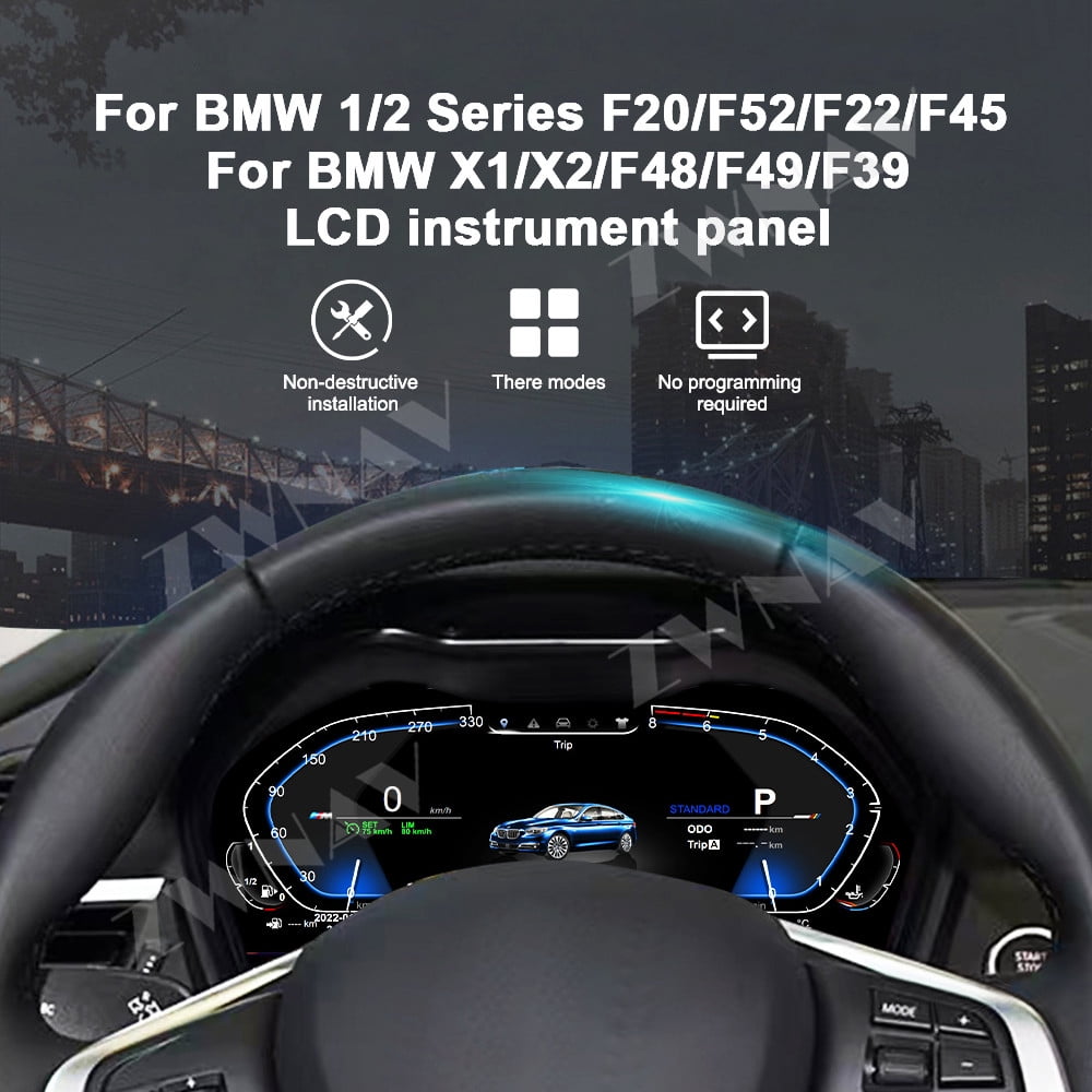 ZWANV 12.3 inch car LCD digital instrument panel instrument cluster ...