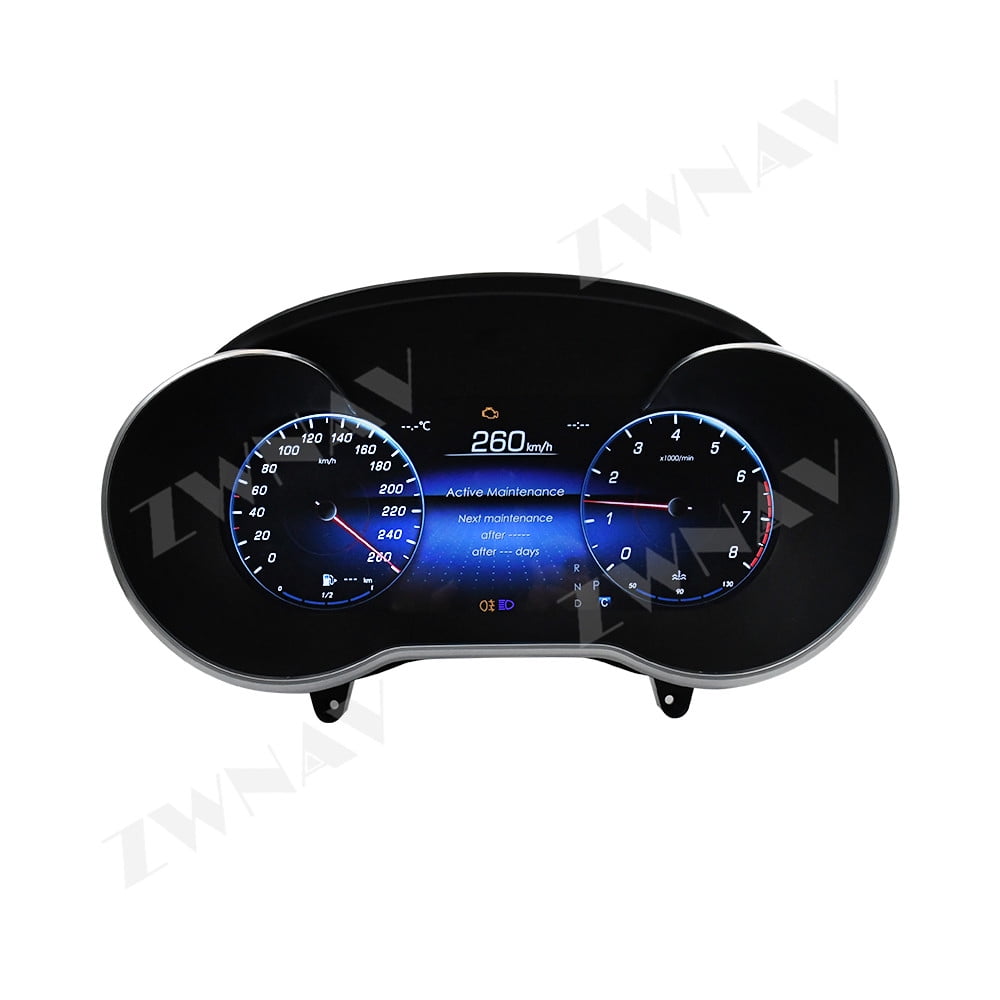 ZWANV 12.3 inch car LCD digital instrument panel instrument cluster ...