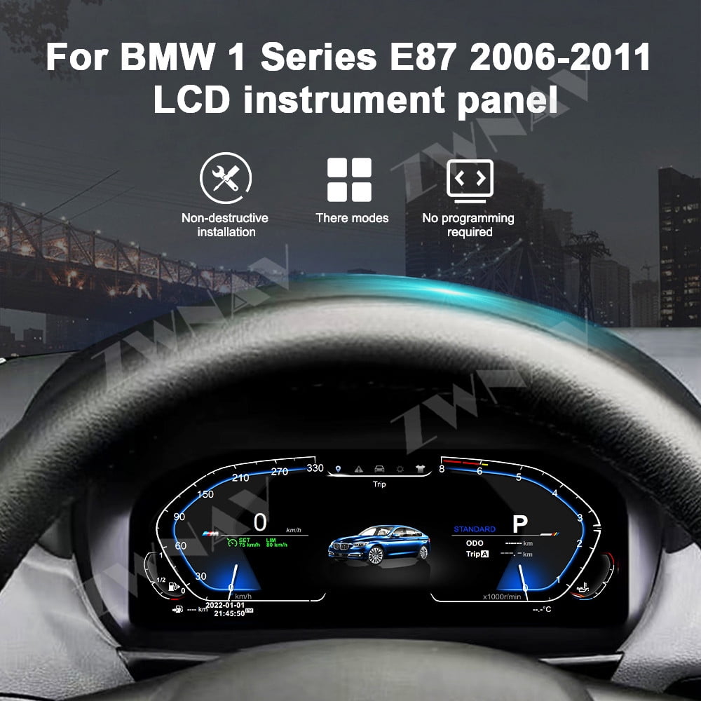 ZWANV 12.3 inch car LCD digital instrument panel instrument cluster ...