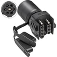 ZWHong 2-in-1 Trailer Light Adapter, 7 Way Round to 4 Pin & 5 Pin Flat ...