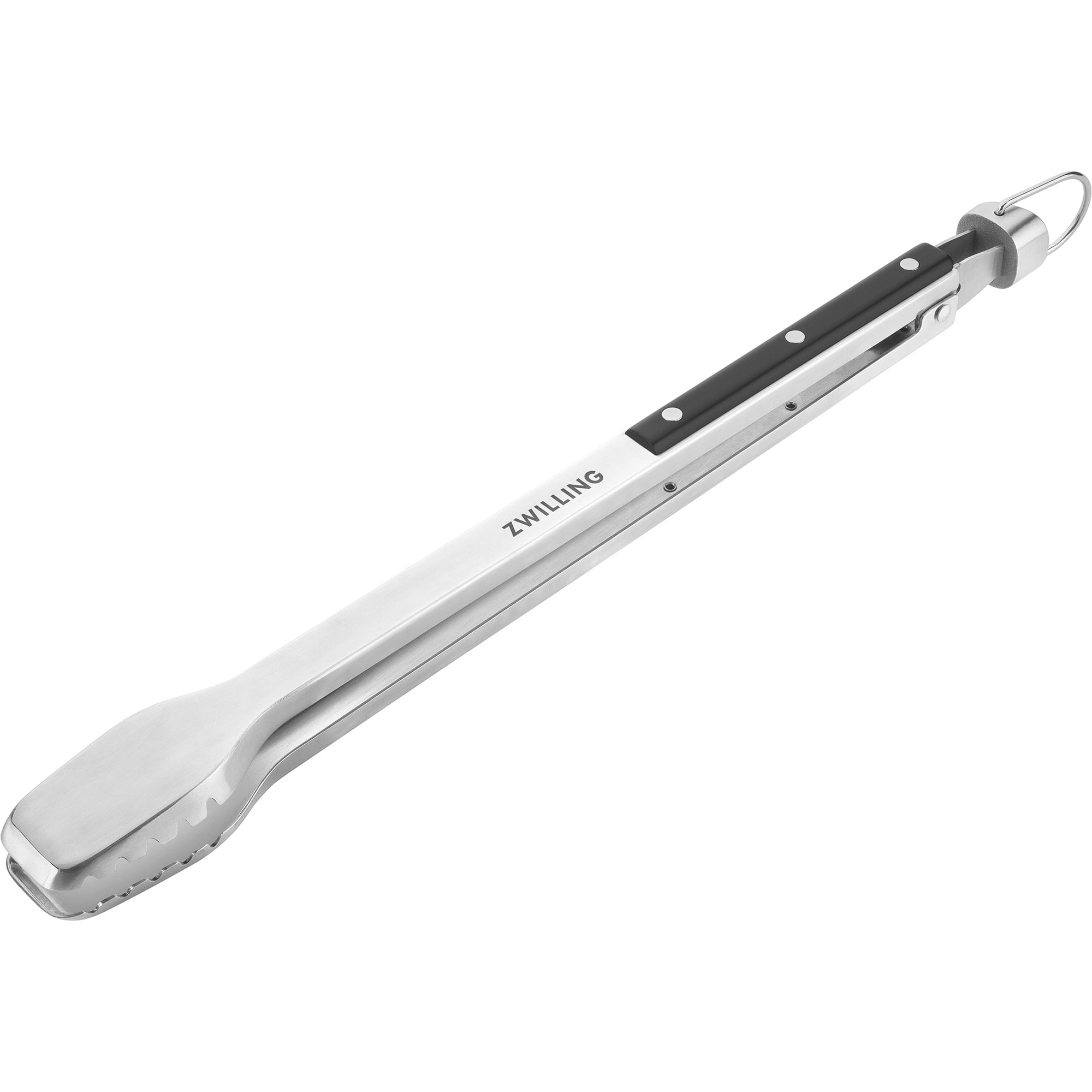 ZWILLING BBQ+ 16 inch Triple Rivet Stainless Steel Locking Grill Tongs ...