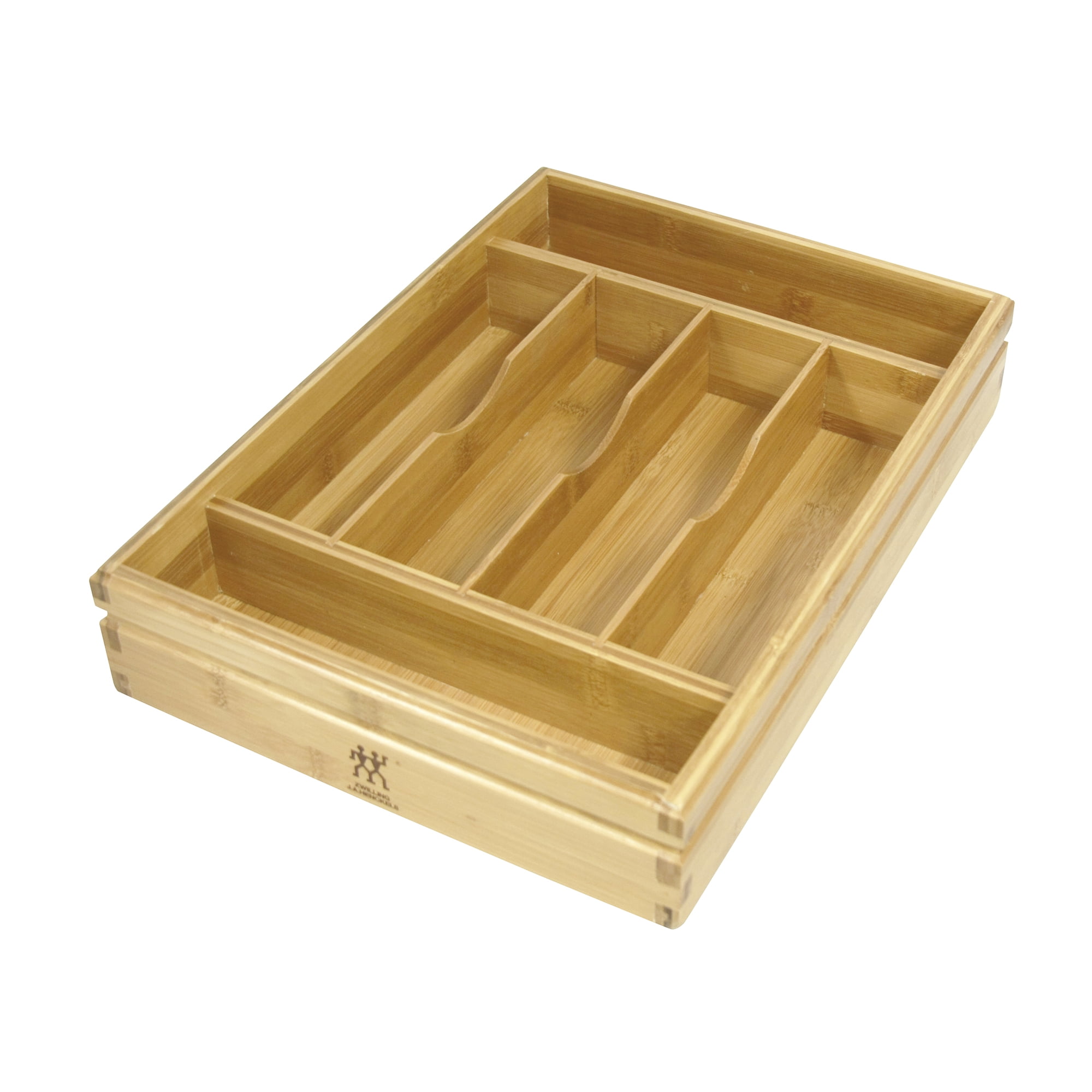 ZWILLING Bamboo Flatware Storage Tray, Wood Silverware Drawer Organizer ...