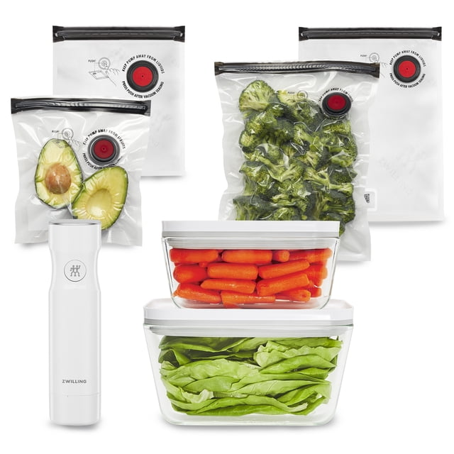 Free Shipping! ZWILLING 7-pc Fresh & Save Vacuum Sealer Machine Starter ...