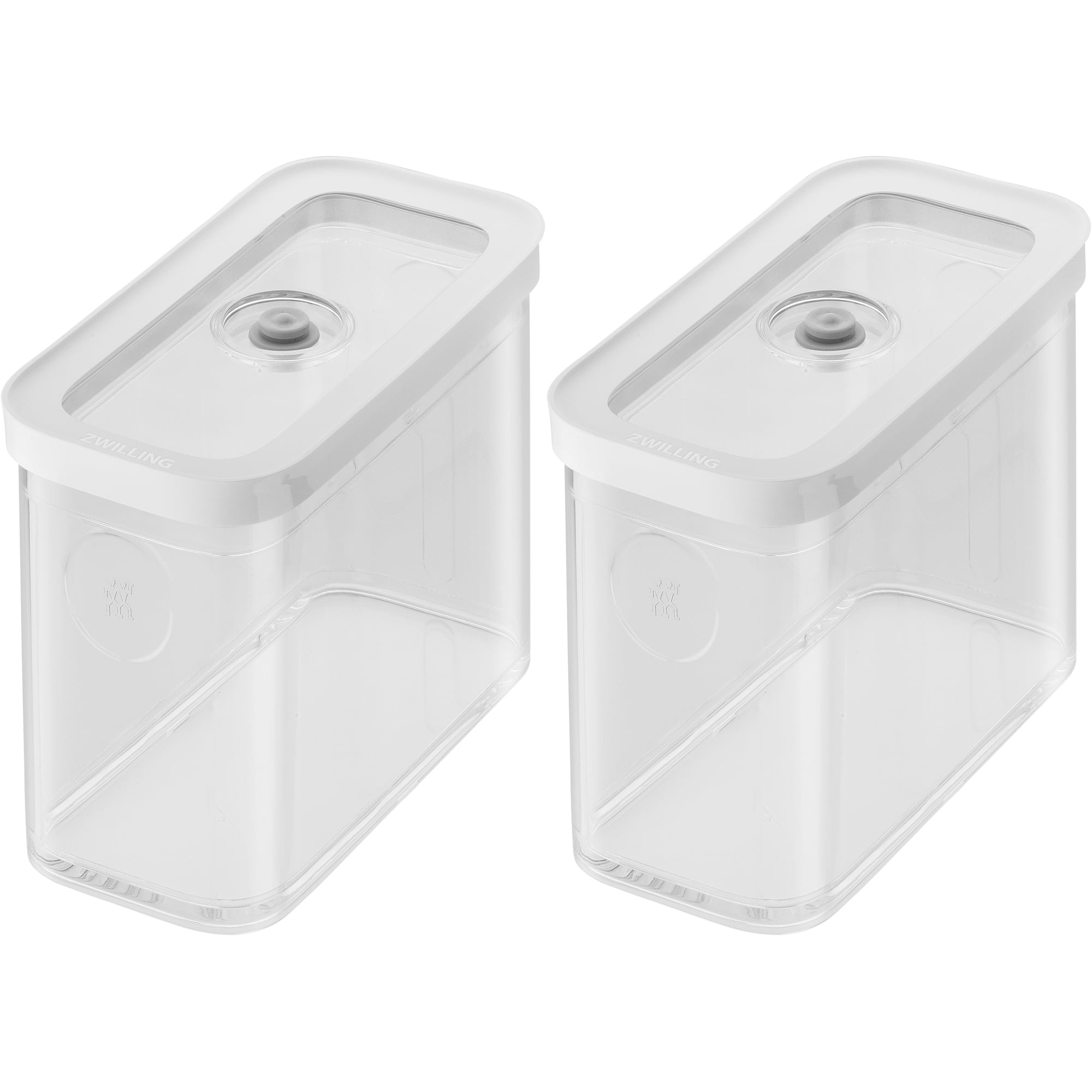 ZWILLING Fresh & Save Cube Boxes, Plastic, Airtight Dry Food Storage Container, 2-pc Medium Tall ...