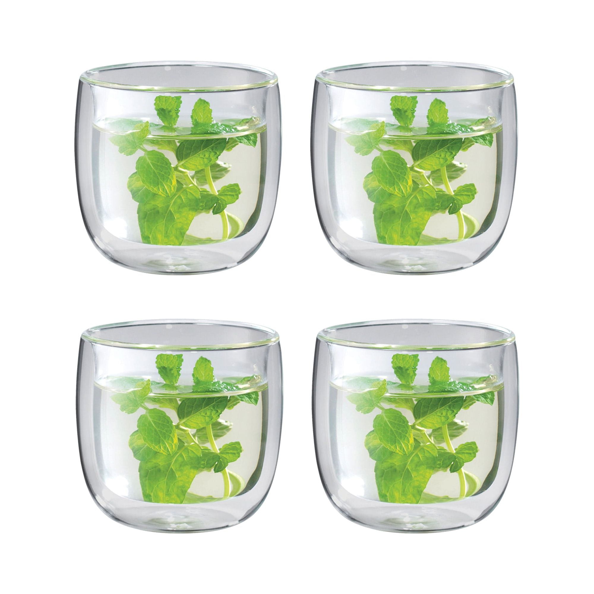 ZWILLING Sorrento 4-pc Double-Wall Glass Tea Cup Set - Walmart.com