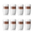 ZWILLING Sorrento 8-pc Double-Wall Glass Latte Cup Set - Walmart.com