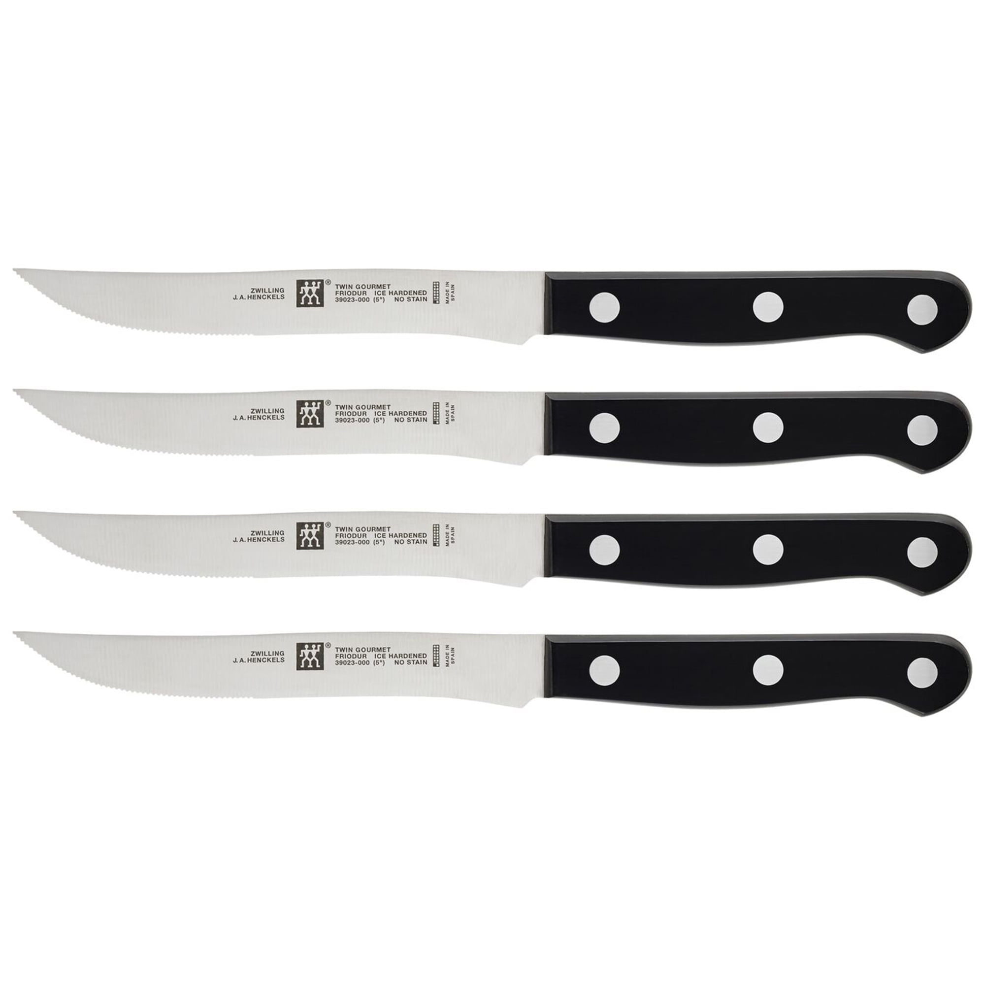 ZWILLING, Steak Knives Set of 4, 4.5 inch, Precision-stamped blades ...
