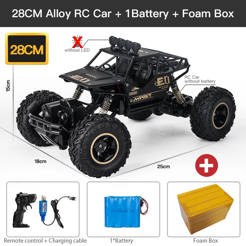 ZWN 1:12 / 1:16 4WD Remote Control Car With Led Lights 2.4G Radio RC ...