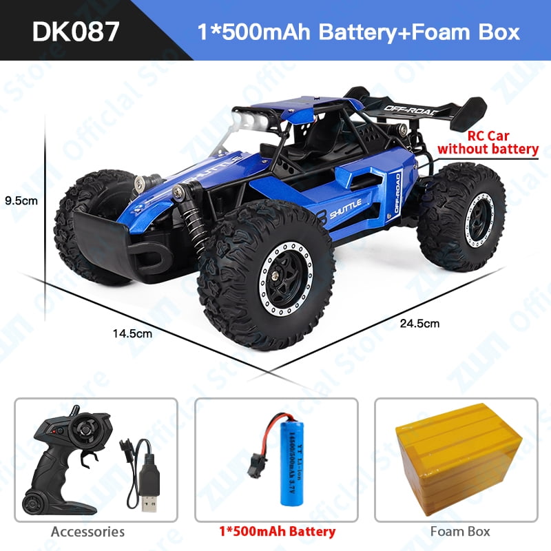 ZWN 1:16/1:20 2.4G Model RC Car With LED Light 2WD Off-road Remote ...