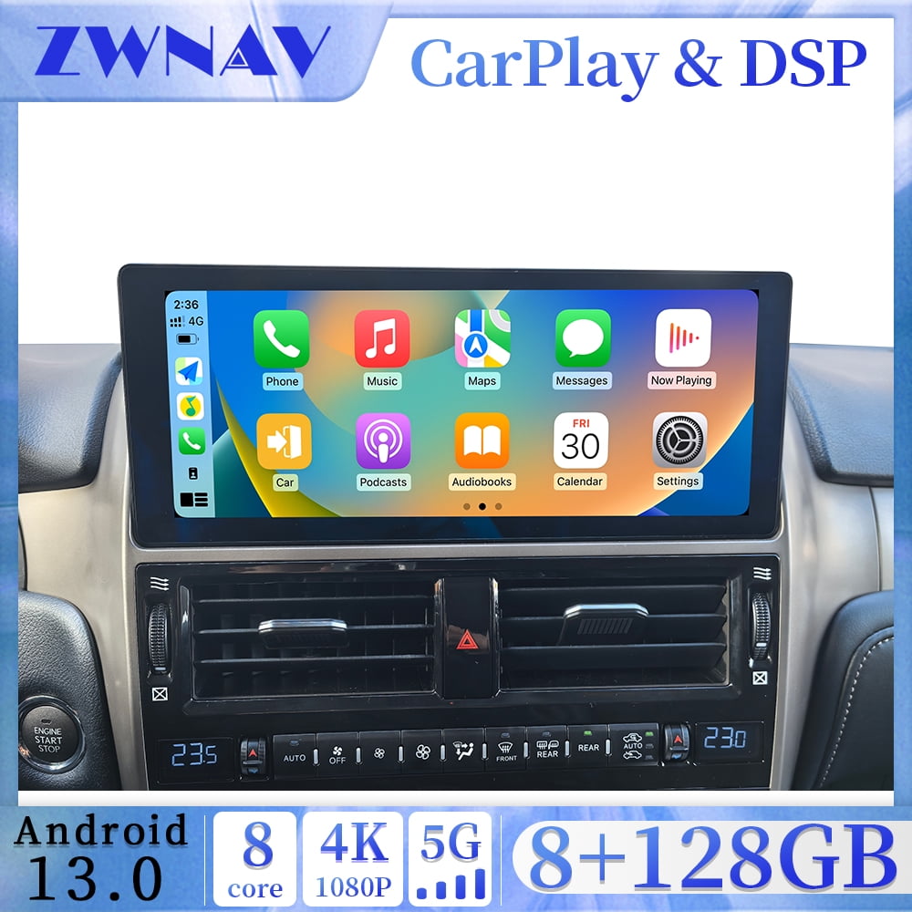 ZWNAV 10.25 inch Android 13 8+128G Car Radio Multimedia Video Player CarPlay Stereo GPS ...