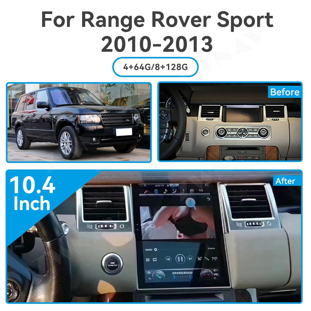 ZWNAV 10.4 Inch Android 13 Car Radio for Land Rover Range Rover Sport ...