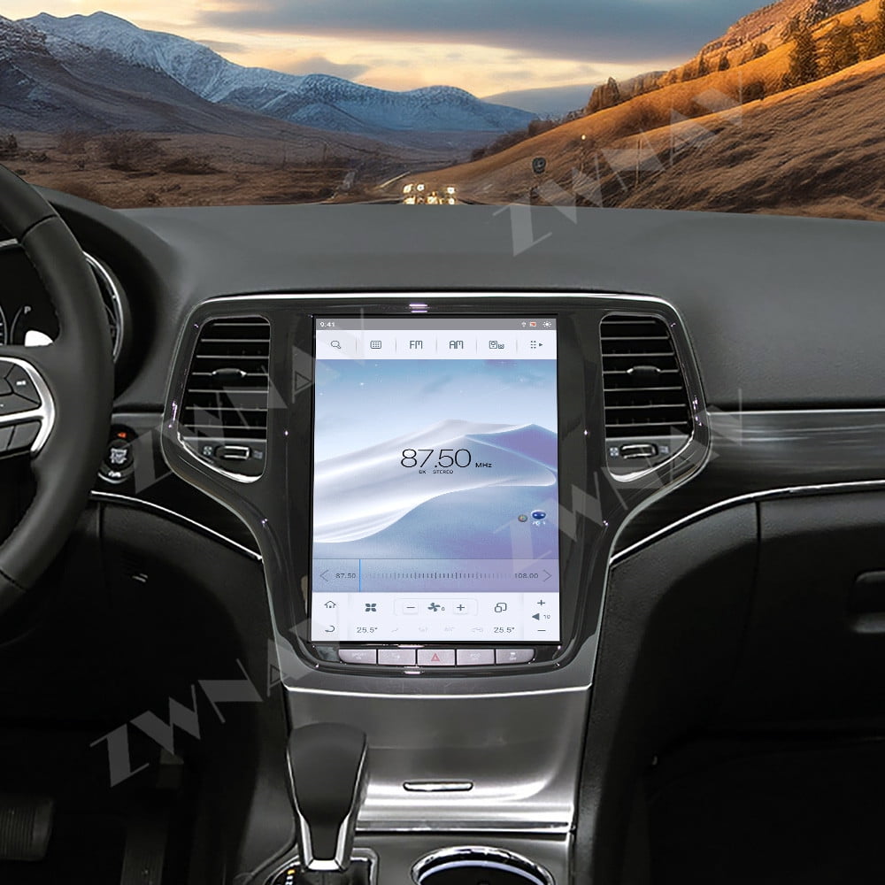 ZWNAV 10.4 inch Tesla style screen car radio player for Jeep Grand ...