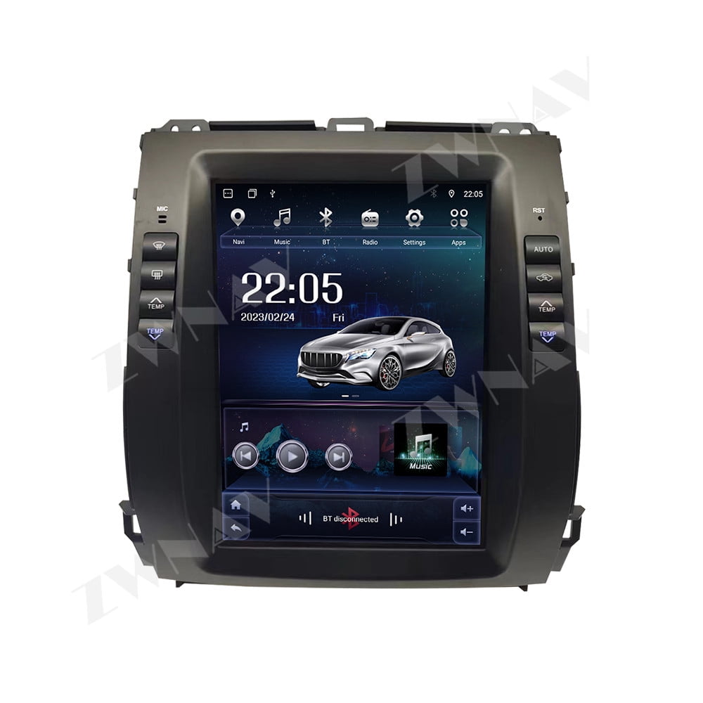 ZWNAV 10.4 inch car radio for Toyota Land Cruiser Prado 2002-2009 ...