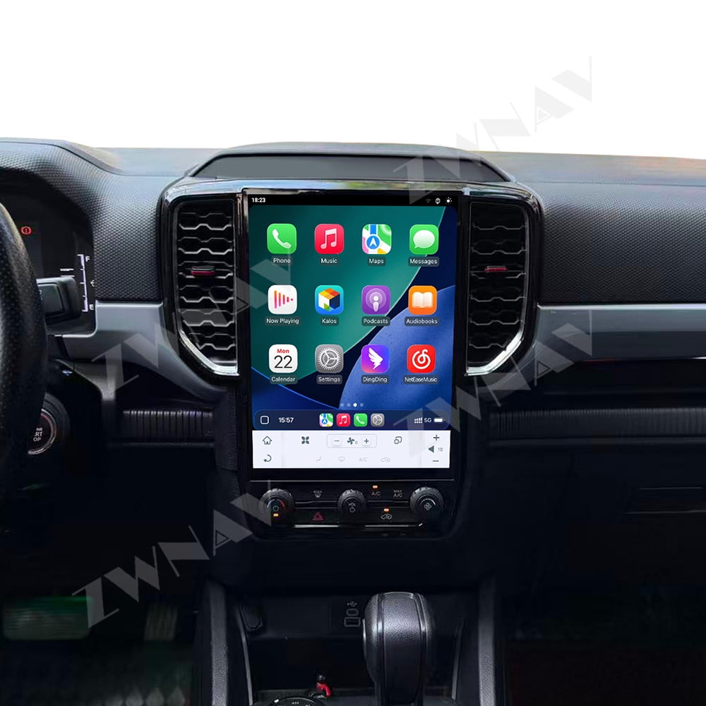 ZWNAV 12.1 inch Android For Ford Ranger 2023 2024 2025 CarPlay Car ...