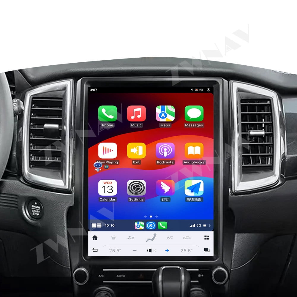 ZWNAV 12.1 inch Tesla Style car radio for Ford Everest 2015-2018 ...