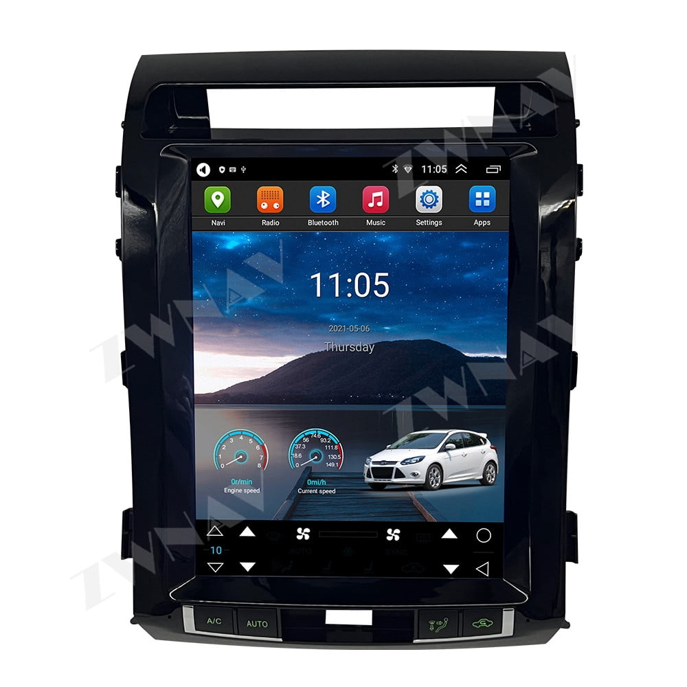 ZWNAV 12.1 inch Tesla Style car radio for Toyota Land Cruiser 2008-2015 ...