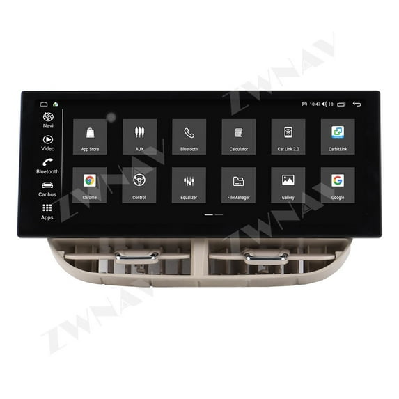 ZWNAV 12.3 inch Car Radio for Fiat 500 2007-2024 Android Auto GPS ...