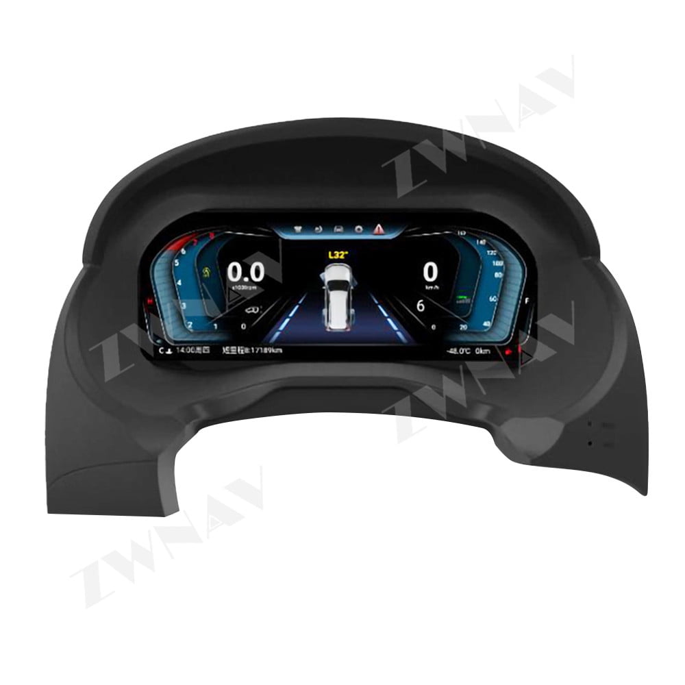 ZWNAV 12.3 inch LCD Speedometer Car Dashboard GPS Navigation For ...