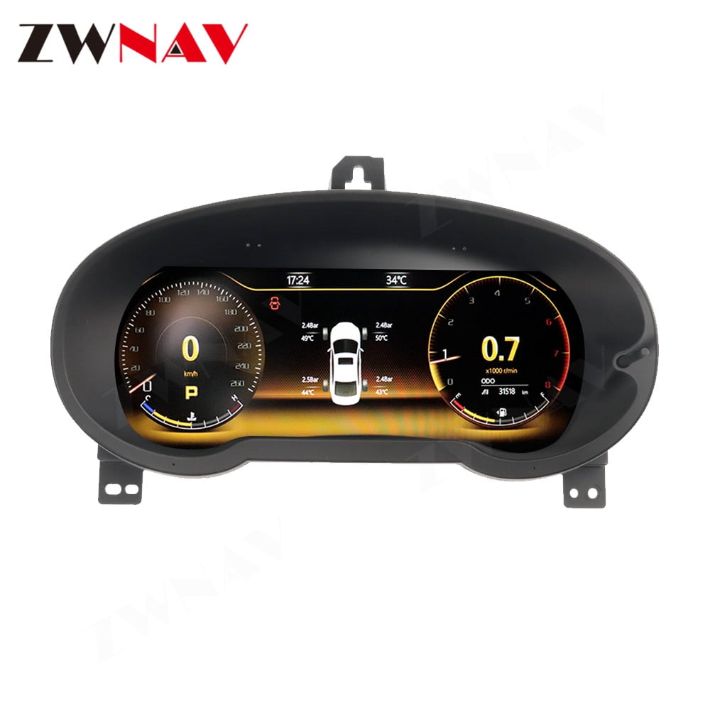 ZWNAV 12.3 inch car LCD digital instrument panel instrument cluster ...
